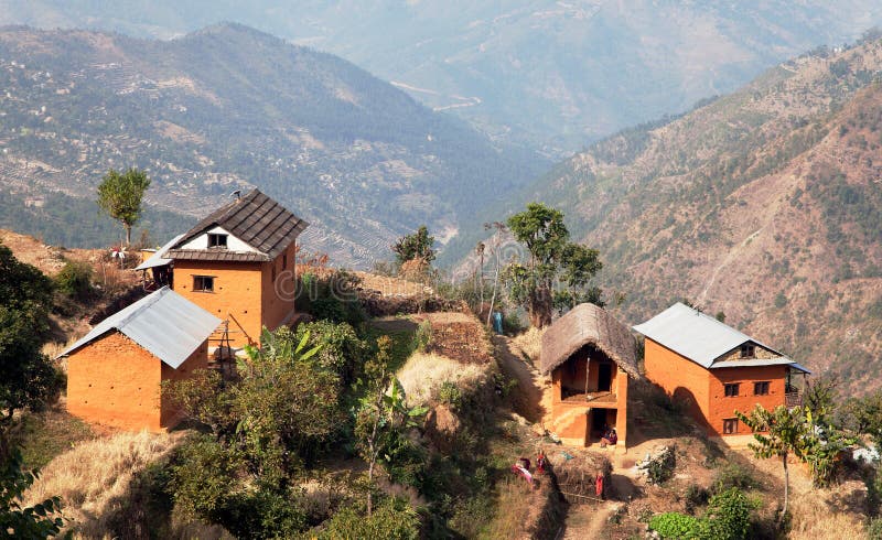 Typical Beautiful Village in Nepal Editorial Image - Image of ...