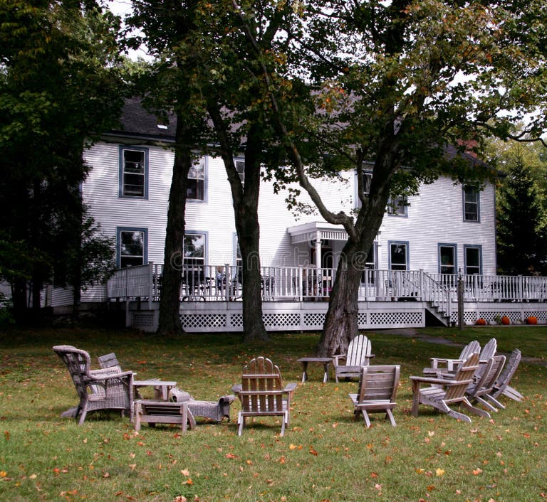 Typical Bed & Breakfast in Door County, Wisconsin Stock Photo - Image ...