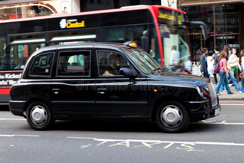 Black Cab stock photo. Image of travel, traffic, hailing - 2097112
