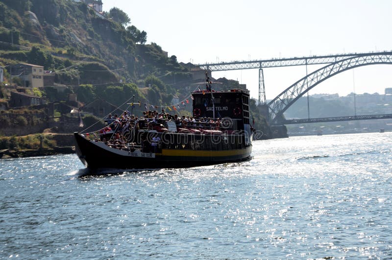 Typical Boat Sailing on River Douro Editorial Photography - Image of ...