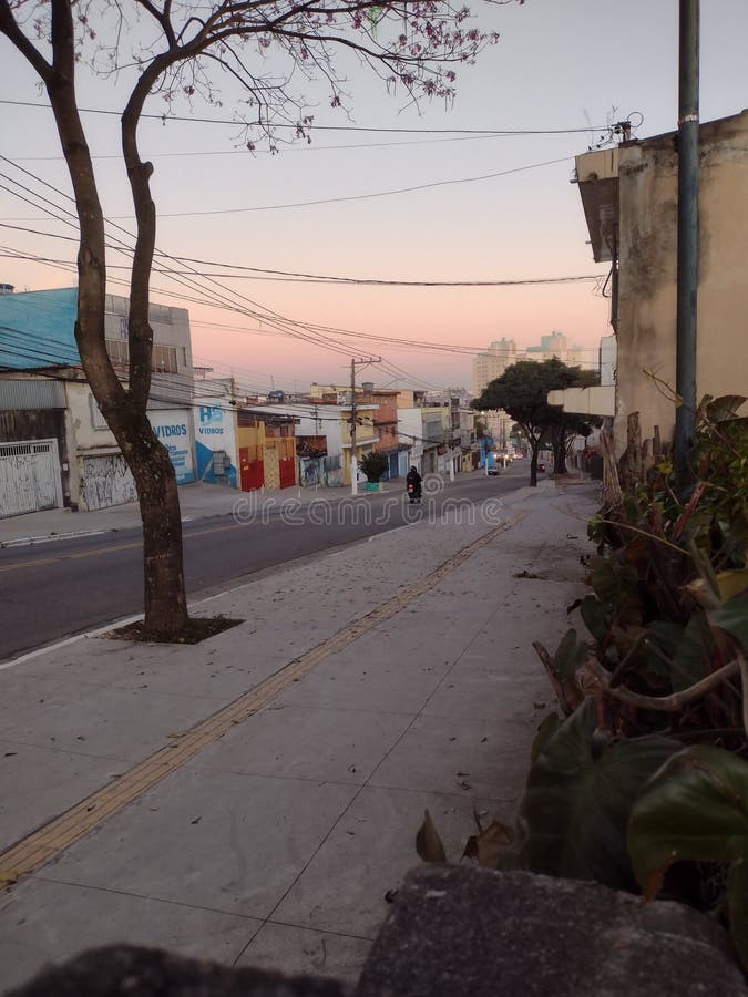 A Typical Brazilian Street editorial stock image. Image of vehicle ...