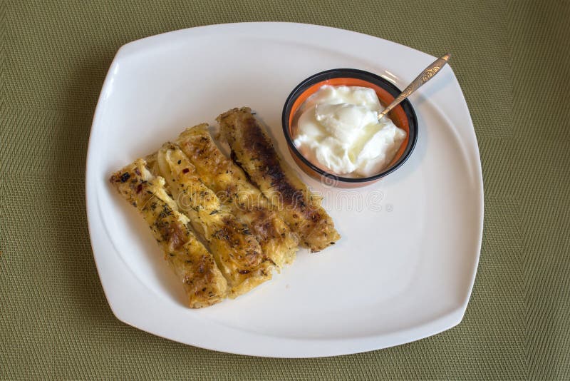 A Typical Breakfast on the Balkans. Stock Image - Image of beehive ...