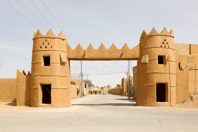Typical Building in Saudi Arabia Made of Clay Bricks Stock Image ...