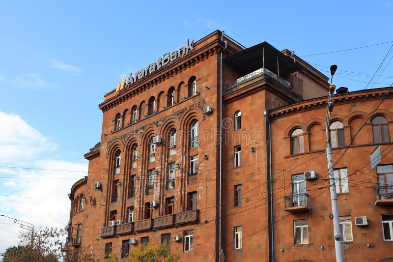 Typical Buildings in Yerevan Editorial Image - Image of town, stone ...
