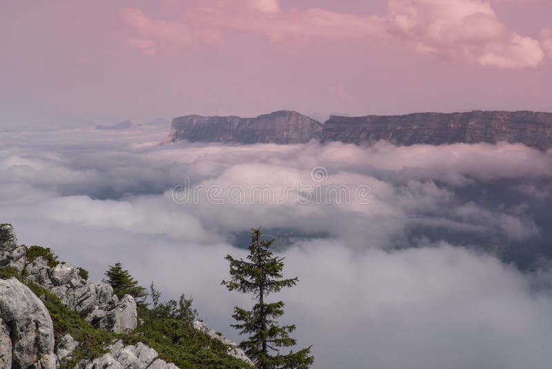 Mountain Landscape in Chartreuse Stock Photo - Image of mountain, alps ...