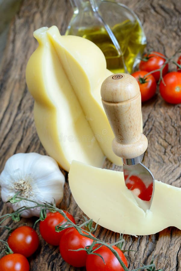 Typical Cheese Caciocavallo Stock Image - Image of tradition, pasta ...