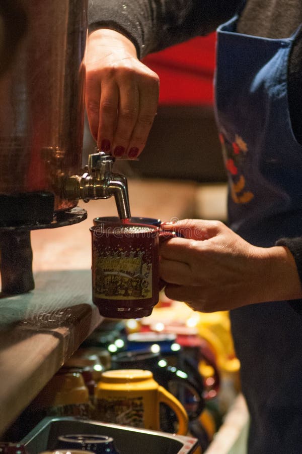 Typical Christmas Drink Named Brule at the Traditional Christmas Market ... Typical Christmas Drink Named Brule at the Traditional Christmas Market ...