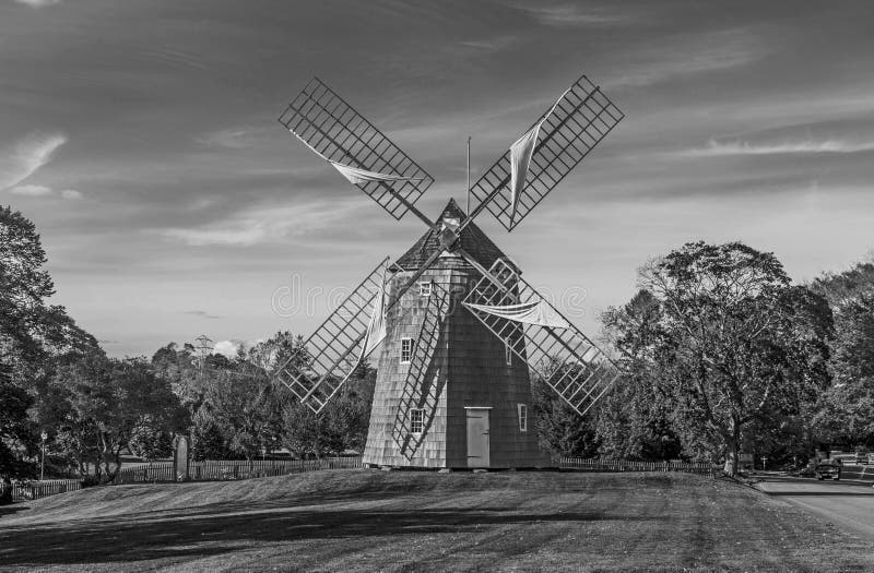 Typical Classical Vintage Mill Stock Photo - Image of east, nature ...