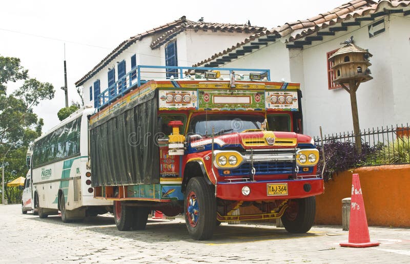 Typical Colombian Bus editorial photography. Image of autobus - 19470847