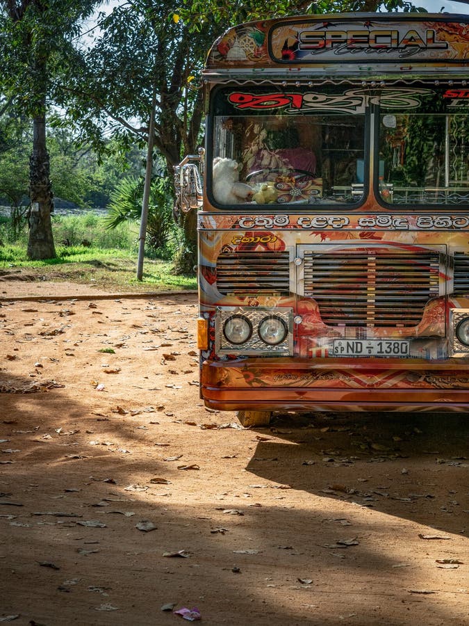 Typical Colorful Bus in Sri Lanka Editorial Photography - Image of ...