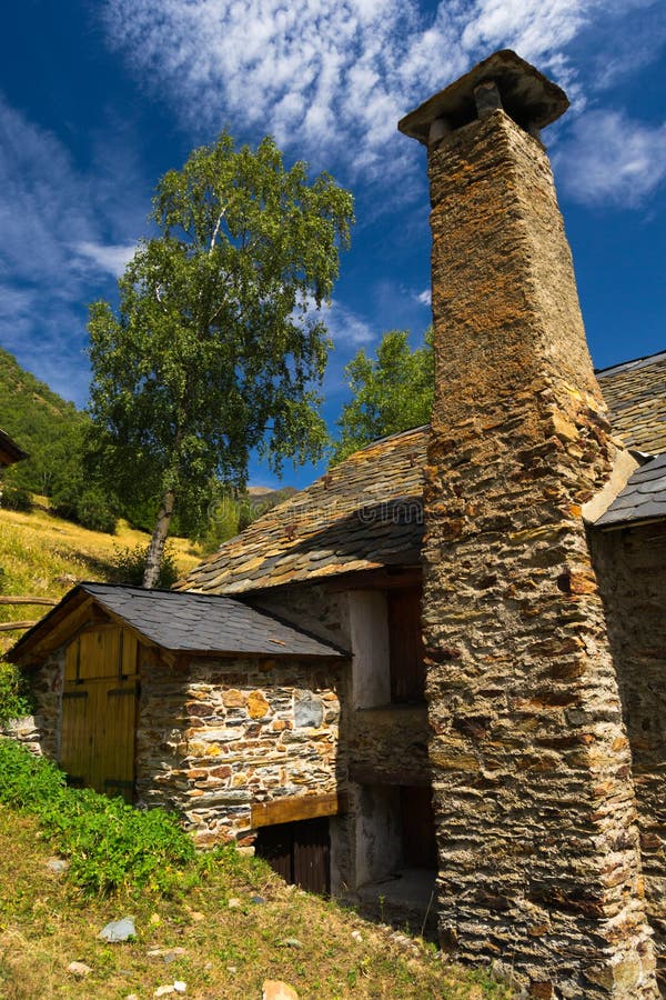 Typical Constructions at Pyrenees. Stock Photo - Image of stone ...