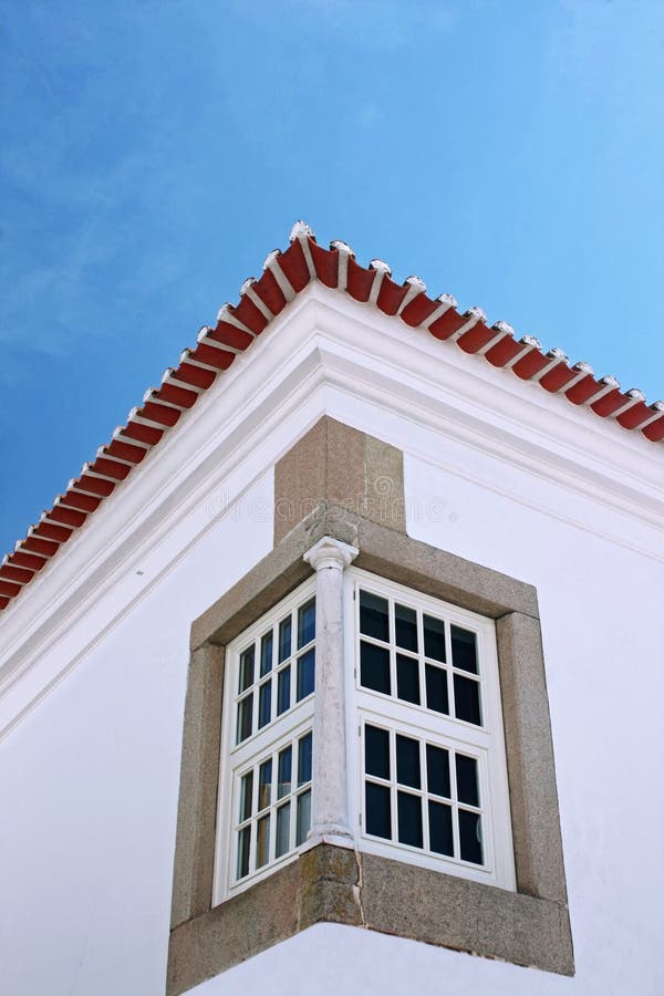 Typical Corner Window in a Old Building Stock Image - Image of historic ...