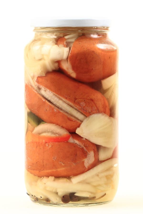 Typical Czech Wurst (named Utopenec) Stock Photo - Image of tradition ...