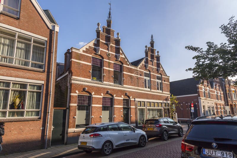Typical Dutch Architecture and Street View in Schiedam, Netherlands ...