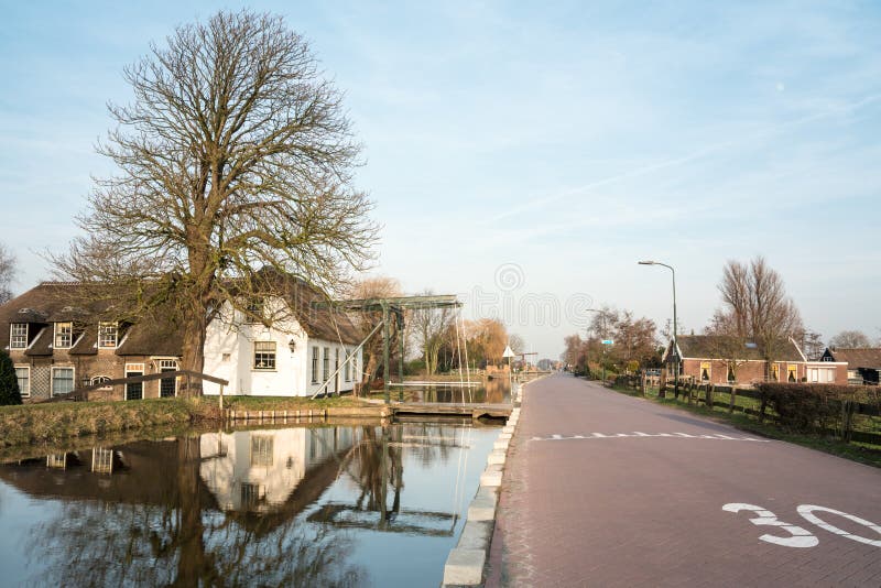 Typical Dutch bridge stock photo. Image of tourism, rock - 146776588