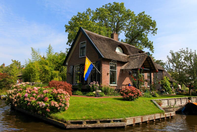 Typical Dutch house stock photo. Image of landscape, netherlands - 58978492