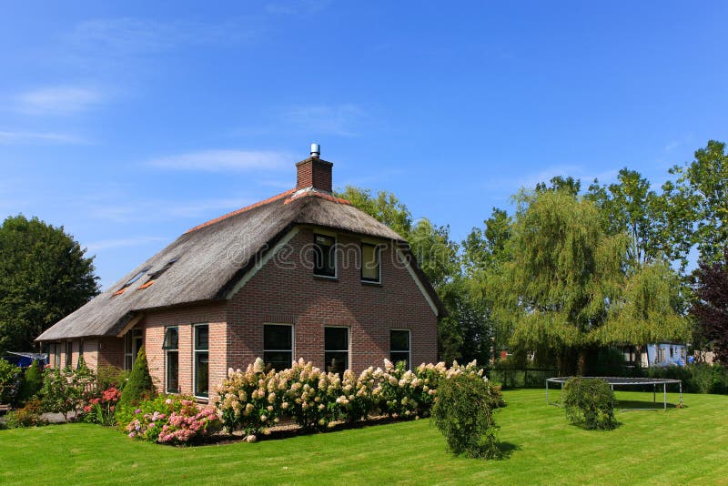 Typical Dutch house stock image. Image of canal, exterior - 58977969