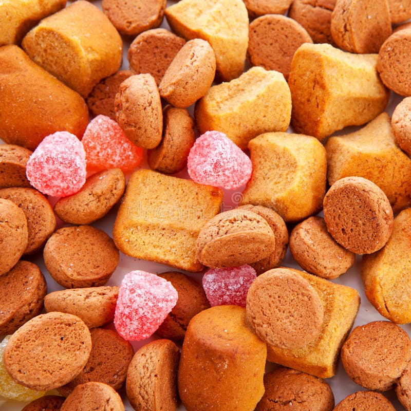 Typical Dutch Sweets: Pepernoten (ginger Nuts) Stock Image - Image of ...