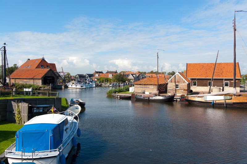Typical Dutch town stock photo. Image of homes, green - 23741332