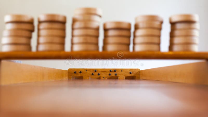 Sjoelen is a Traditional Dutch Game Stock Image - Image of stack, dutch ...