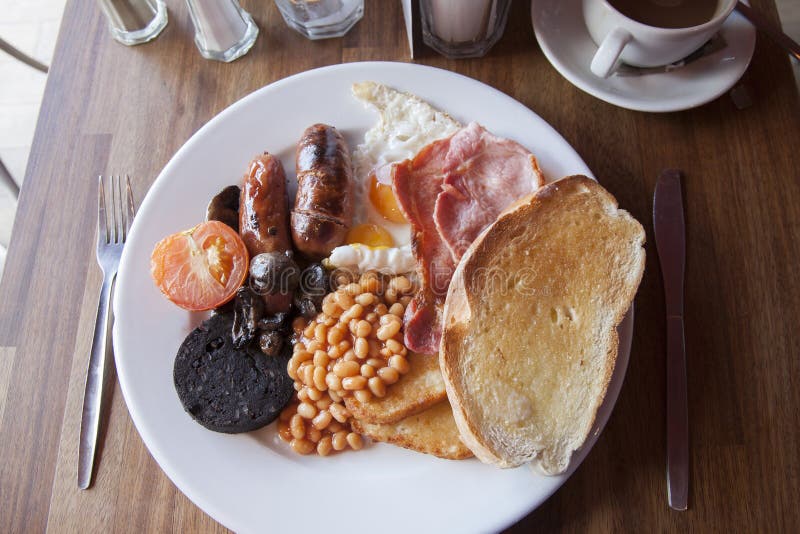 Typical English Breakfast stock photo. Image of bacon - 57532716