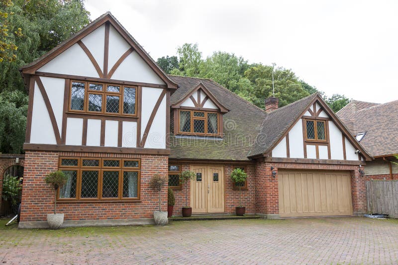 Typical english home stock photo. Image of town, development - 74699818