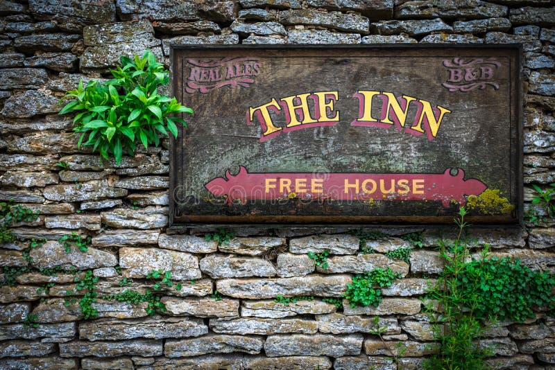 Typical English Inn and Pub Editorial Stock Image - Image of hege ...