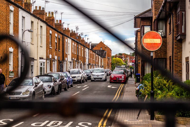 Typical English street editorial photography. Image of road - 149386122
