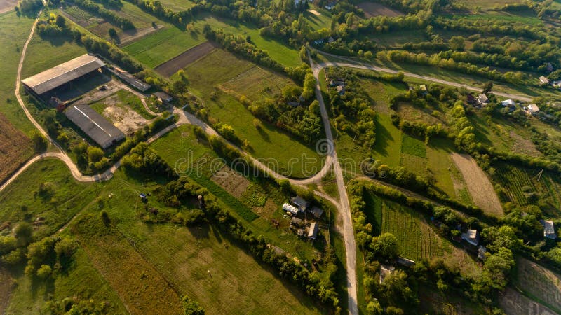 A Typical European Village. Stock Photo - Image of beautiful, meadow ...