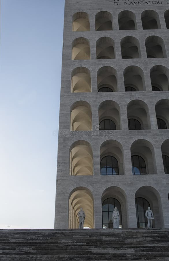 Typical Example of Italian Rationalist Architecture Stock Image - Image ...