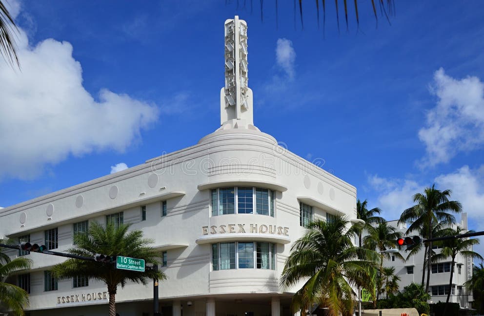 Typical Facade in Miami Beach at the Atlantic, Florida Editorial Stock ...