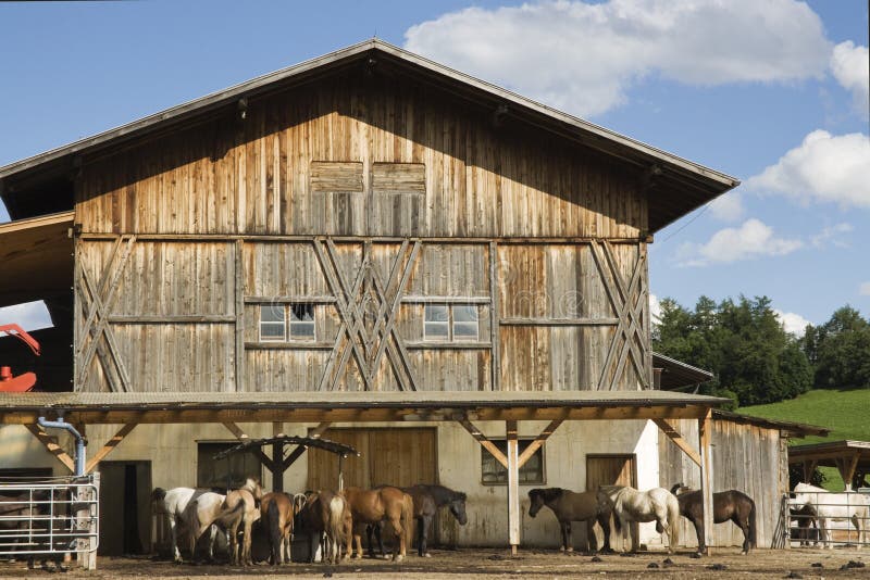 Austrian Farm House In The Mountains Stock Photo - Image of countryside ...
