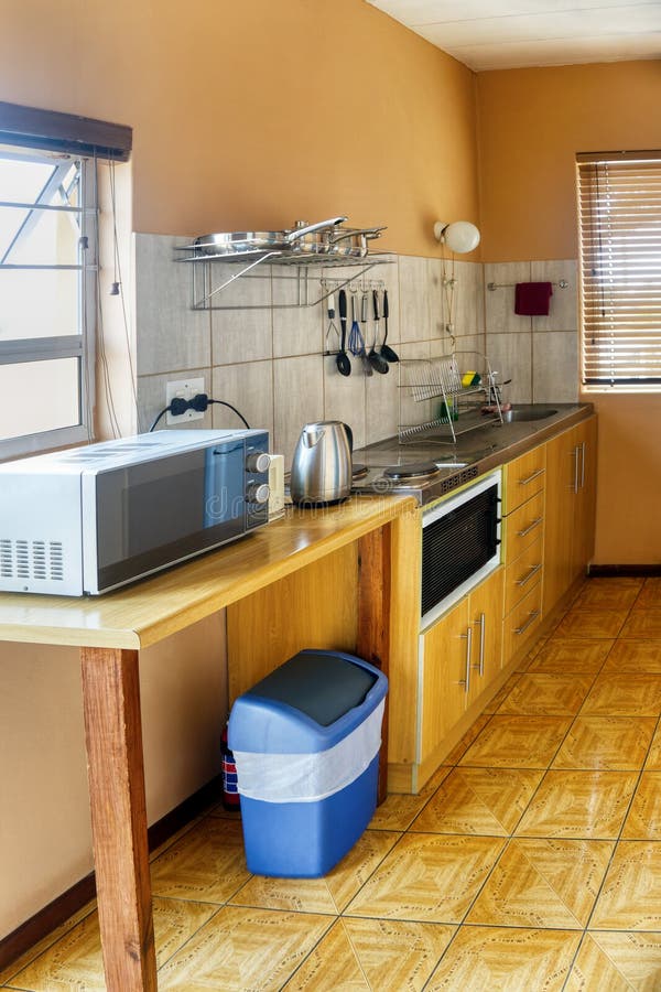 Typical flat kitchen stock photo. Image of decor, kitchen - 269397038