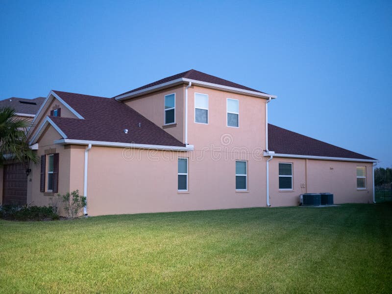 A typical Florida house stock photo. Image of road, outdoor - 143004240