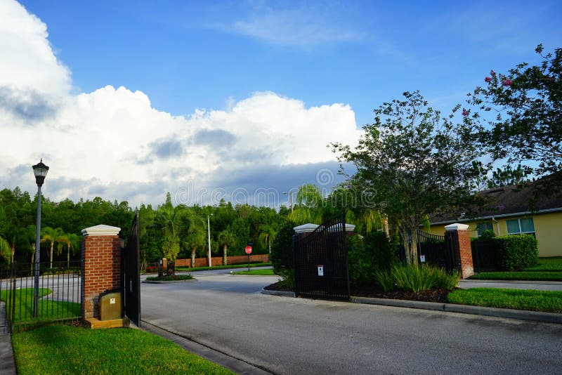 A typical Florida house stock photo. Image of bulb, grassland - 119292240