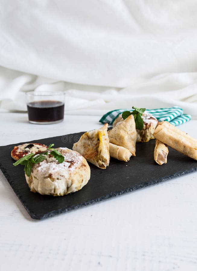 Typical Food and Fresh Moroccan Stock Photo - Image of bistella ...