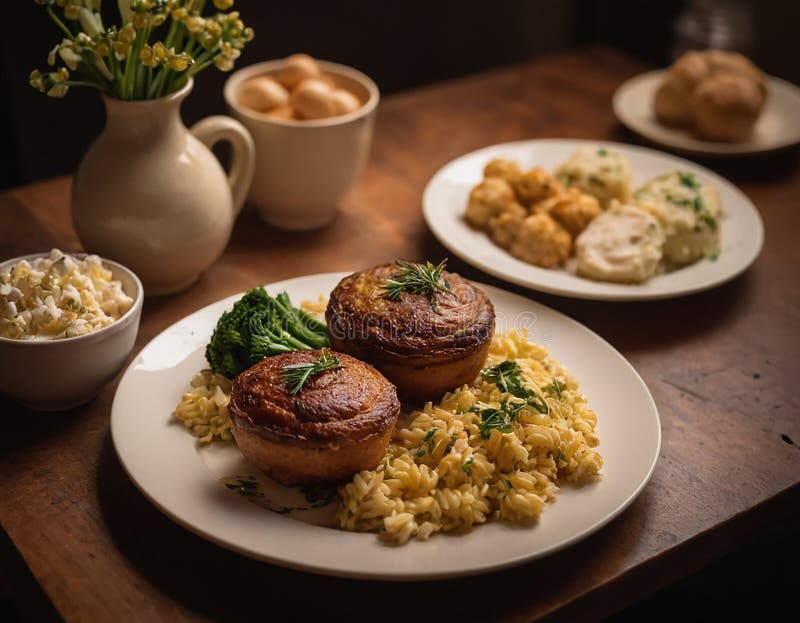 Typical Food and Many Available in April Stock Illustration ...