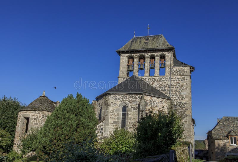 Typical french village stock photo. Image of scenic, aveyron - 98687070