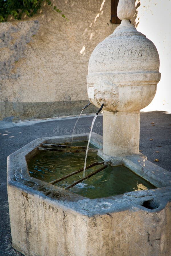 Typical French Water Fountain in Provence Stock Photo - Image of france ...