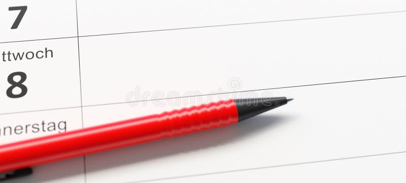 Typical German Language Calendar Stock Illustrations – 6 Typical German ...