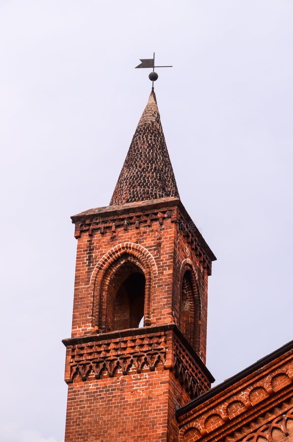 Typical Gothic Belfry Church Tower Stock Photo - Image of city ...