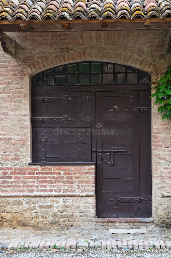 Typical House. Grazzano Visconti. Emilia-Romagna. Italy. Stock Image ...