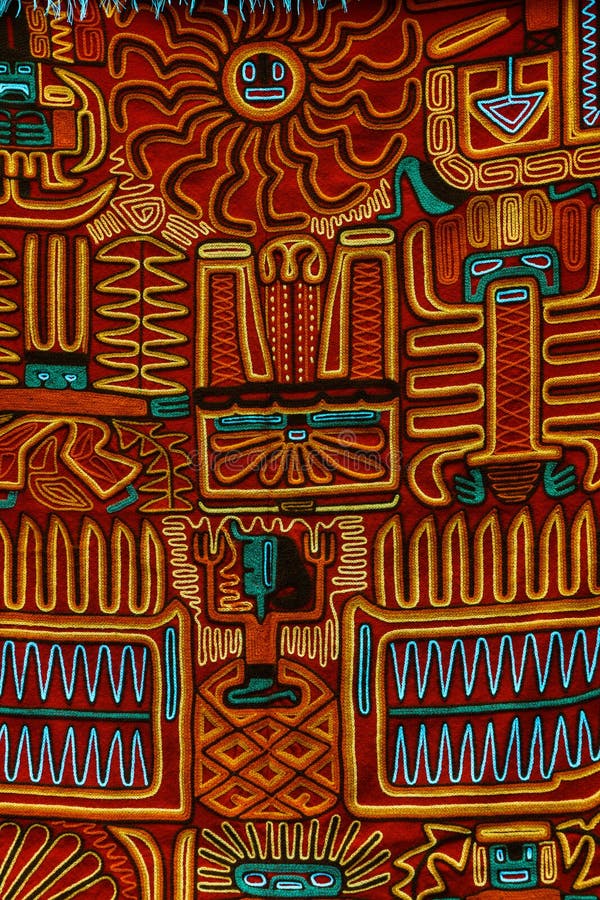 Typical Inca Style Cloth Pattern Stock Photo - Image of tradition ...