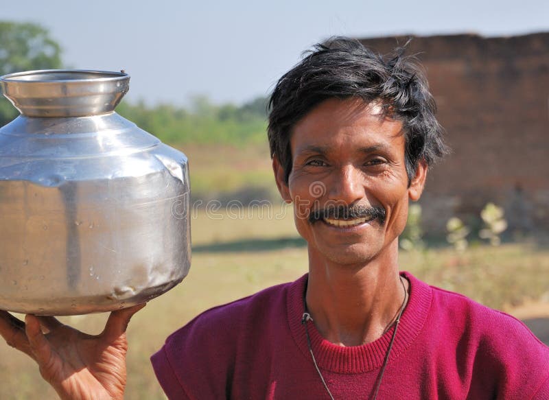 Typical Indian Man Living in Villages in India Editorial Image - Image ...