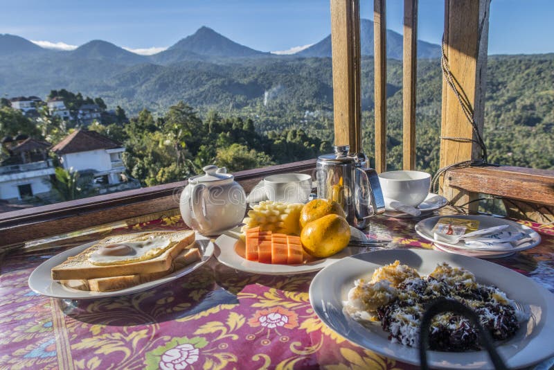 Typical Indonesian Steamed Bread and Toast with Various Fillings Stock ...