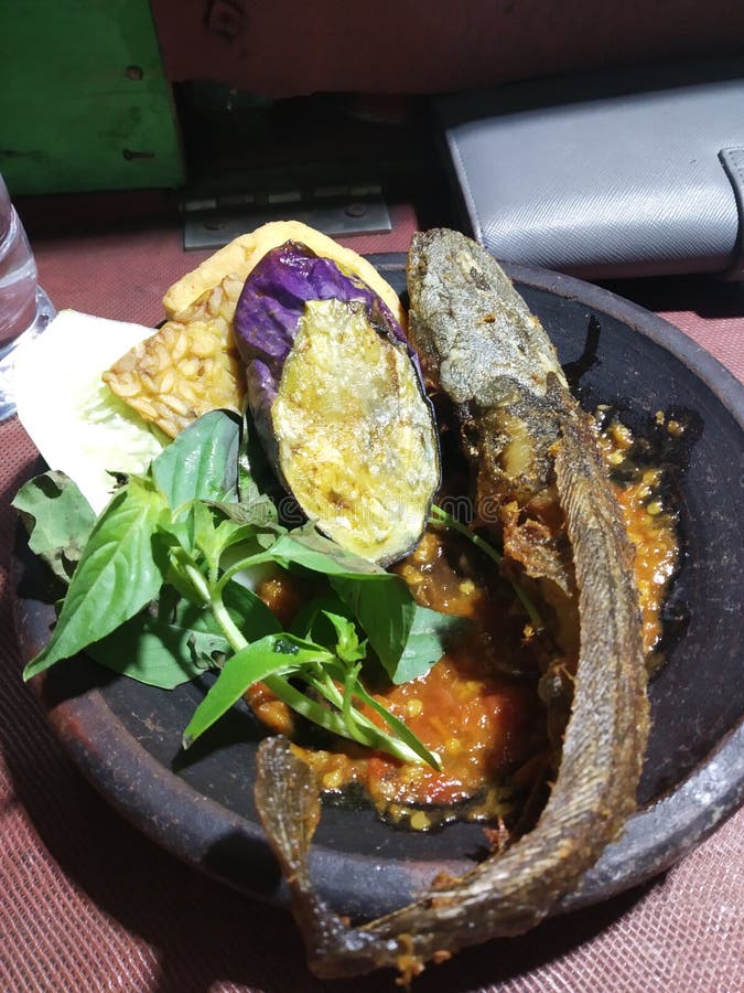 Typical Indonesian Cuisine& X29; Stock Image - Image of cuisine, lele ...