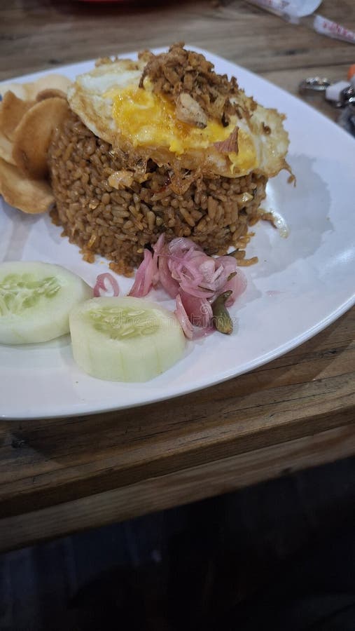 Typical Indonesian Fried Rice from the Aceh Islands Stock Image - Image ...