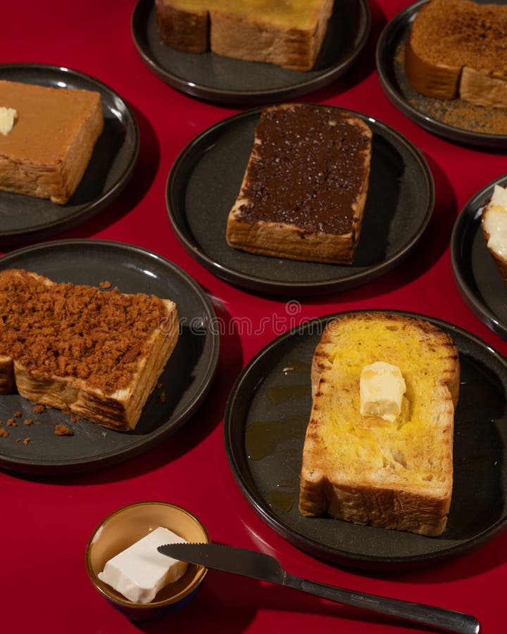 Typical Indonesian Steamed Bread and Toast with Various Fillings Stock ...