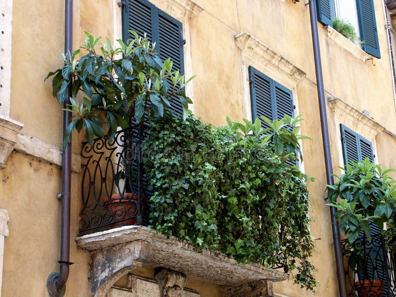 Typical Italian balcony stock photo. Image of journeys - 469092