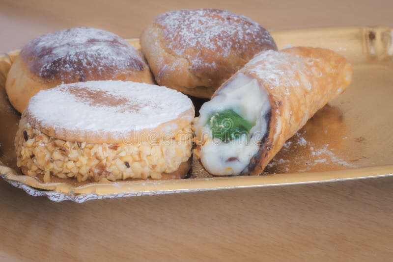 Typical Italian Desserts on a Table Stock Photo - Image of italian ...